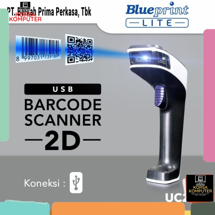 Jual Alat Scan Barcode BLUEPRINT Barcode Scanner CCD 2D Auto Scan USB ...