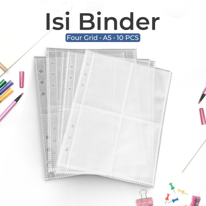 Jual Sleeves Isi Binder A5 Photocard PC Four Grid Booklet Satuan/ 5/ 10 ...