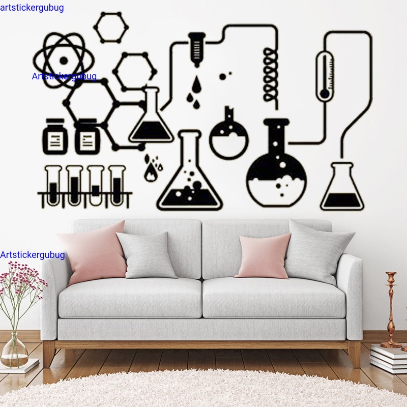 Jual Sticker Chemical Lab Vinyl Wall Decal for School Classroom ...
