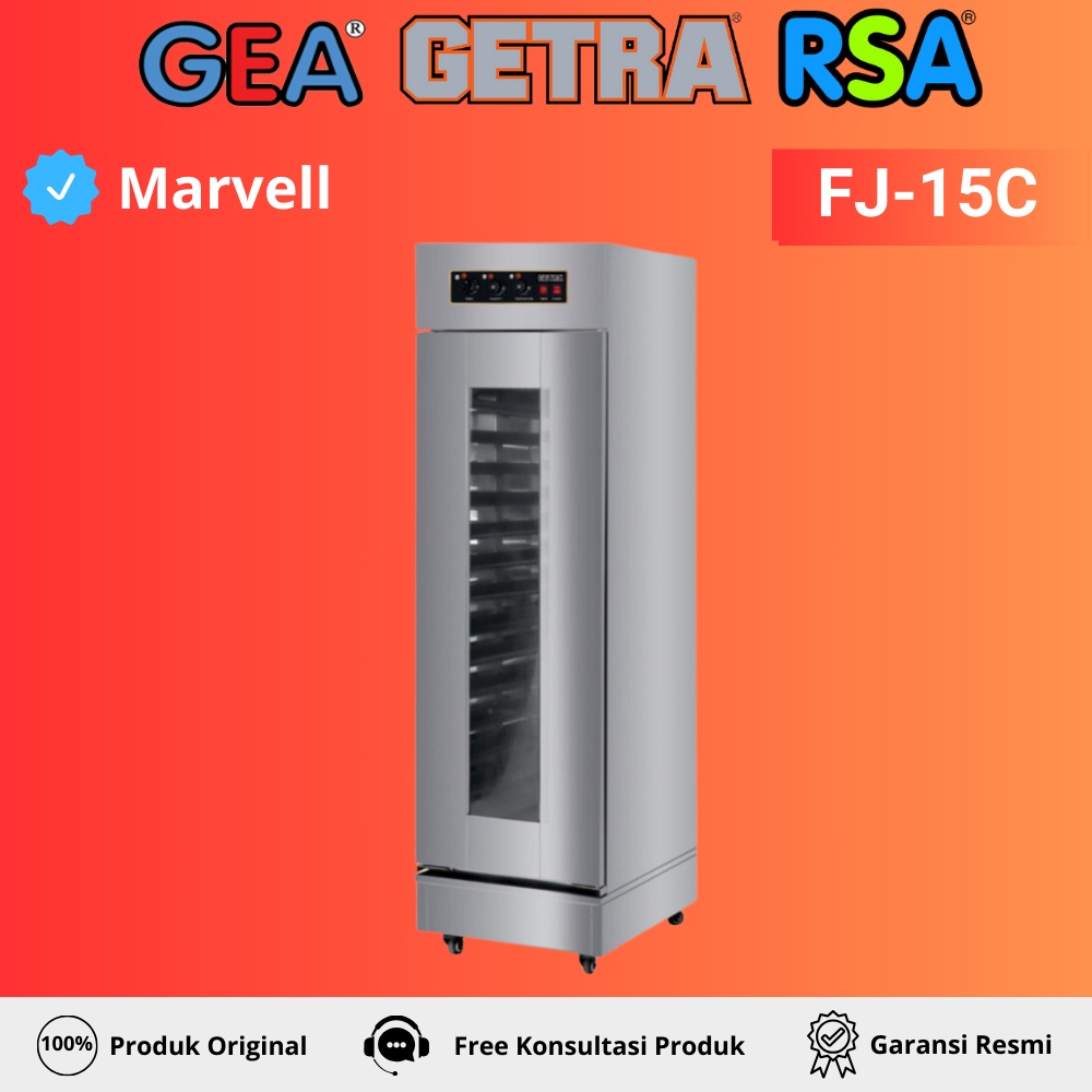 Jual Getra Fj 15c Fj-15c Proofer Roti Listrik 15 Tray Stainless Steel ...