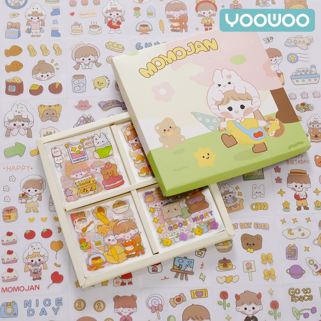 Jual YooWoo Sticker Buku / Sticker Botol / Sticker anti air / Sticker ...