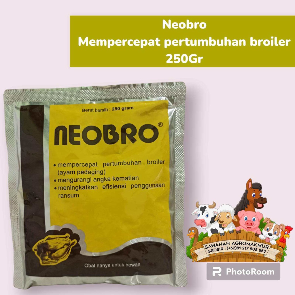 Jual neobro 250 gram vitamin penggemukan nafsu makan ayam broiler ...