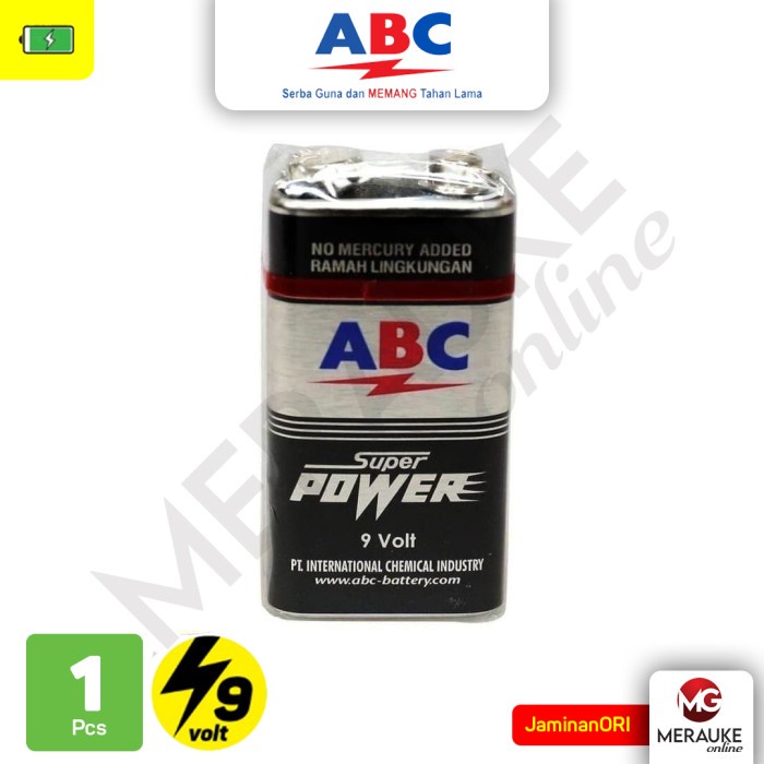 Jual Baterai ABC Super Power 9 Volt - 1 Pcs | Shopee Indonesia