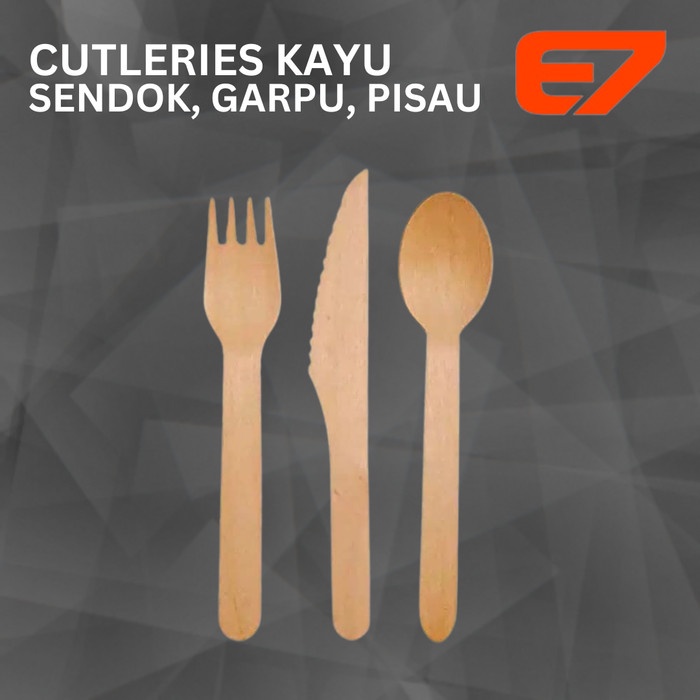 Jual Sendok Makan Kayu / Garpu Makan Kayu / Pisau Makan Kayu ...