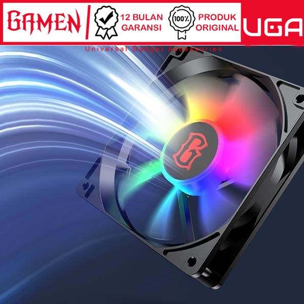 Jual GAMEN GCF100 Gaming Fan Case RGB PC Komputer Kipas Casing PC ...