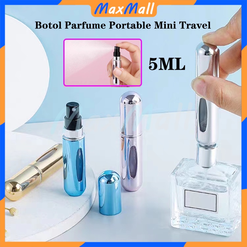 Jual Botol Parfum Travel Refillable Atomizer Spray 5ml Mini Bottle ...