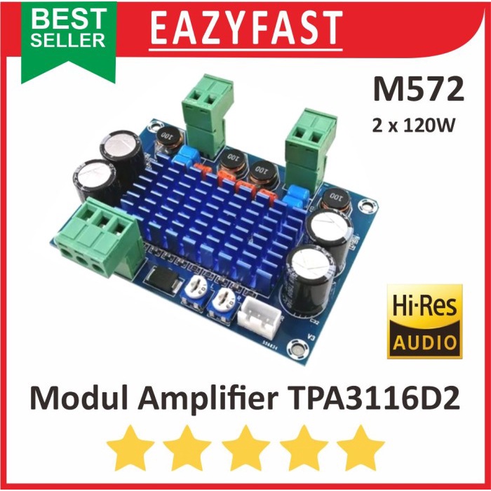 Jual Modul Ampli TPA3116D2 2x120W Amplifier Class D TPA TPA3116 M572 120W | Shopee Indonesia