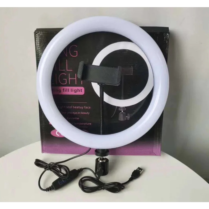 Jual (LWS) Ring Light 10 Inch 26 CM Ring Light Live stream Vlog Make Up ...