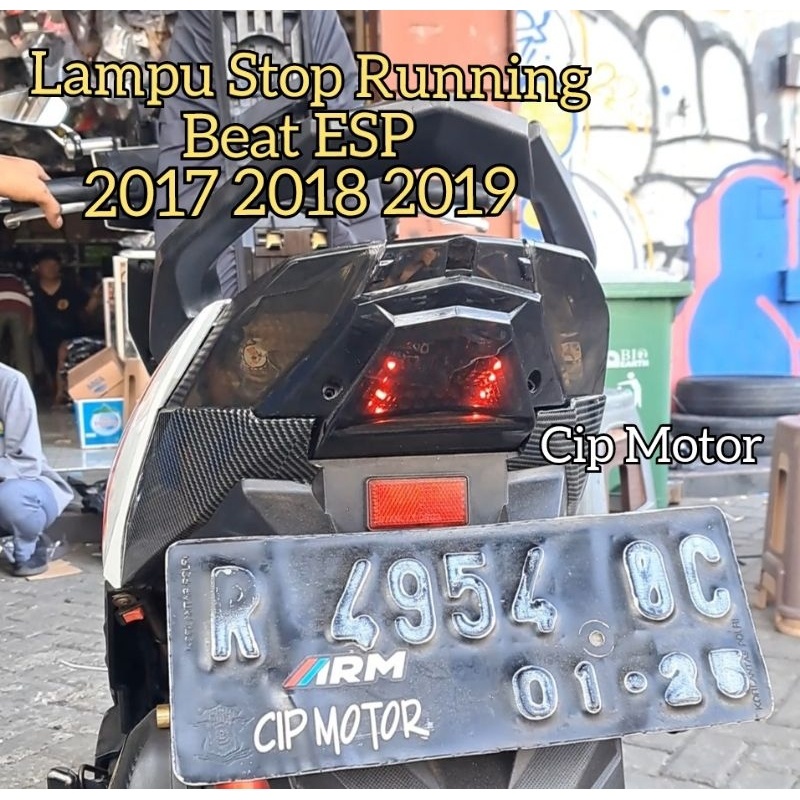 Jual Lampu Stop Running BEAT ESP 2017 2018 2019 8 Mode Running | Shopee ...