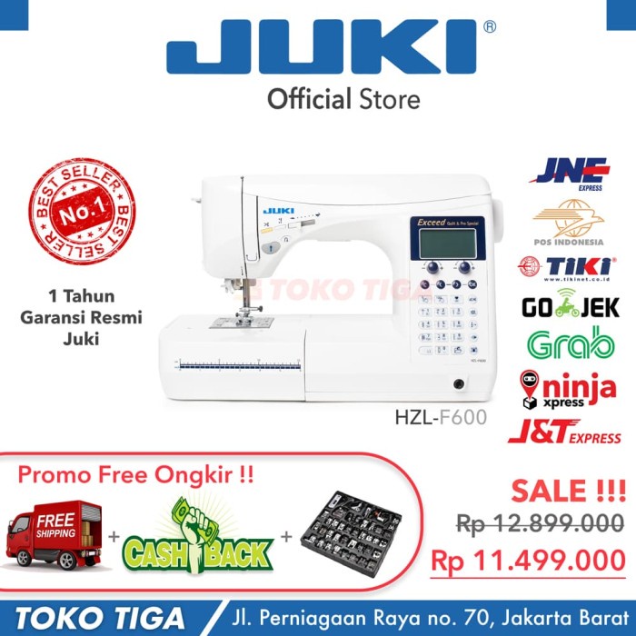 Jual [PROMO] JUKI HZL F-600 Exceed Quilt Pro Special Mesin Jahit & Quilting | Shopee Indonesia