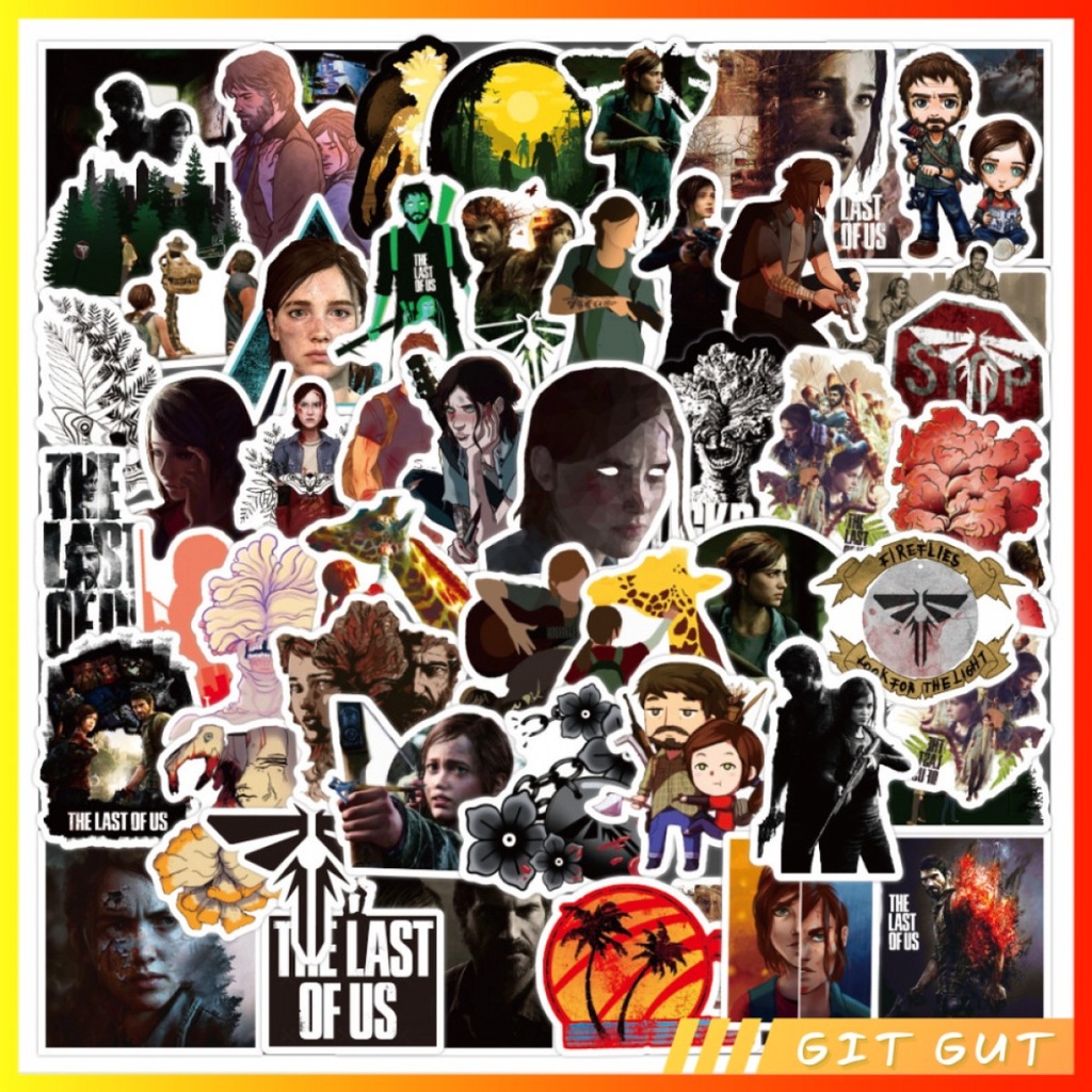 Jual Sticker Pack Stiker Vinyl 50 pcs TLOU The Last of Us Joel Ellie ...