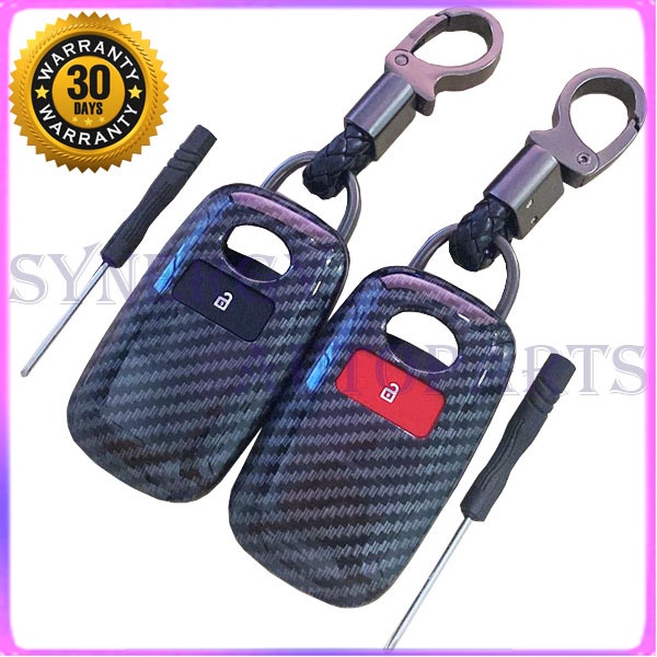 Jual Case Carbon Smartkey Cover Key Kunci Toyota Raize 1 Tombol ...