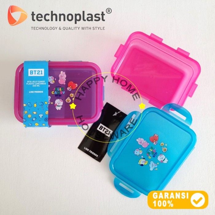 Jual BT21 Jelly Candy Container 450ml Sealware 4 Lock Pengaman | Shopee ...