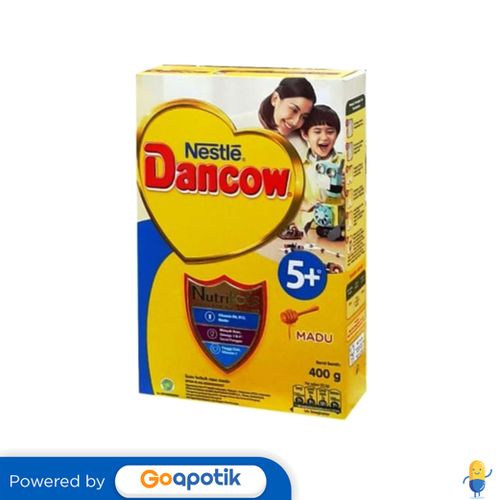 Jual Dancow 5+ Excelnutri+ Usia 5-12 Tahun Rasa Madu 400 Gram Box ...