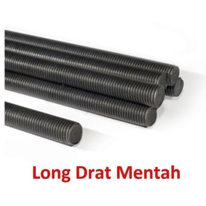 Jual Long Drat M42 x 1m As Drat Besi M42 Thread Rod Stud Bolt 1m Asdrat ...
