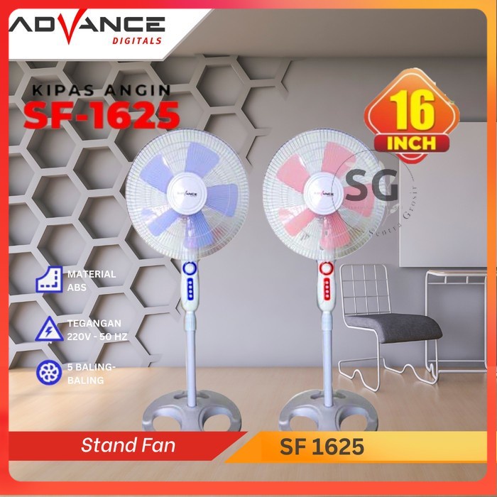 Jual Advance Kipas Angin Berdiri 16 Inch TIMER SF1625 / Stand Fan SF ...