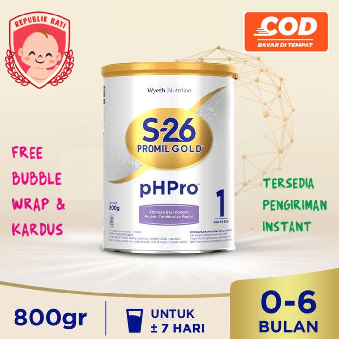 Jual S26 S-26 Promil Gold PHPRO 1 PH PRO 1 Tahap 1 (0-6 Bulan) 800gr Susu Bayi MURAH FREE DUS ...