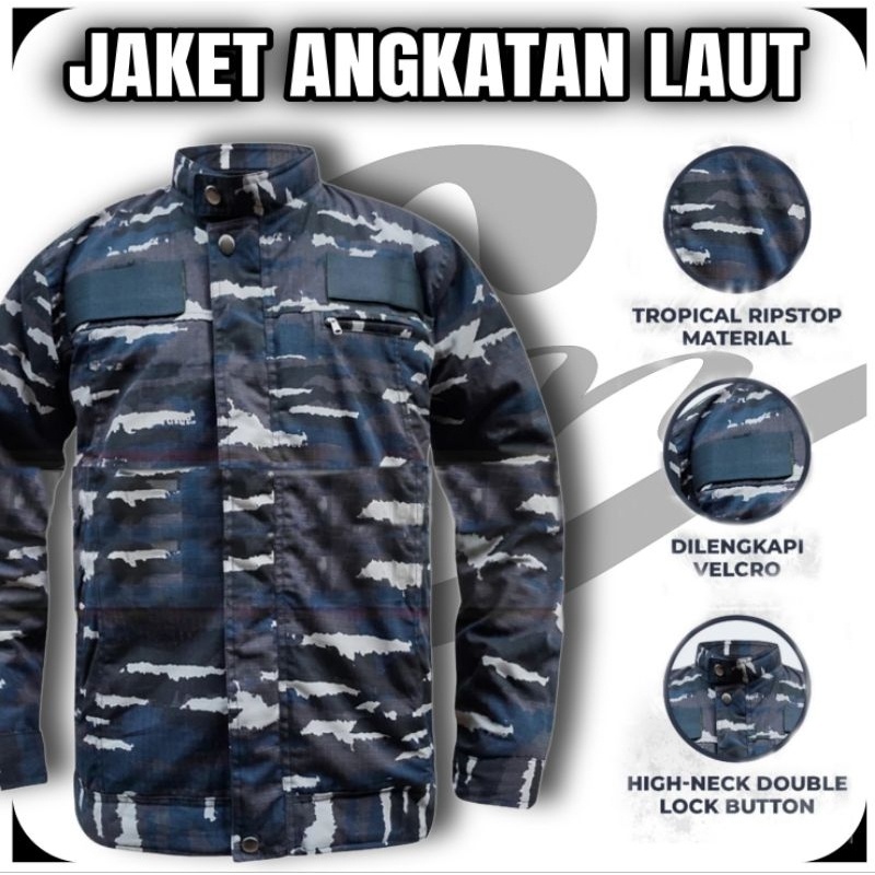 Jual JAKET ANGKATAN LAUT - JAKET ABG ANGKTAN LAUT - JAKET LORENG ABG AL ...