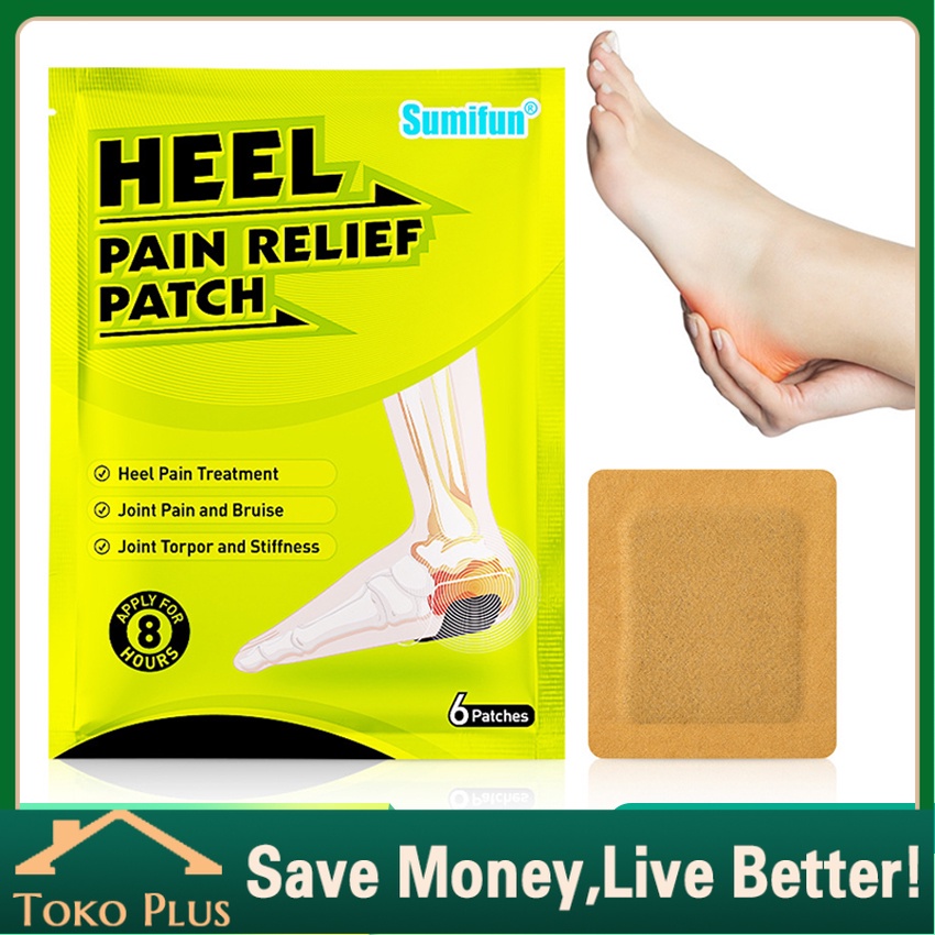 Jual 6Pcs koyo tumit sakit kaki Sumifun Plester Koyo Nyeri Kaki Untuk ...