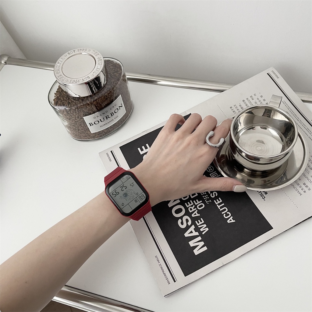 Jual GJW Jam Tangan SPORT Pria Wanita Digital EL Backlight Sport Watch ...