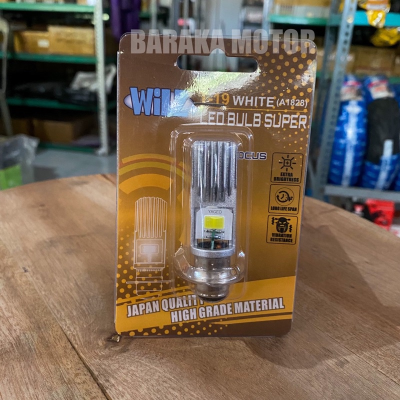 Jual Bohlam Lampu Depan Led Motor AC/DC Merek (Philips, Autovision, Yamamoto, Wilz) | Shopee ...