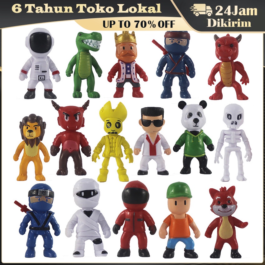 Jual Stumble Guys Game Mainan Anak Action Figure Hiasan Pajangan Topper ...