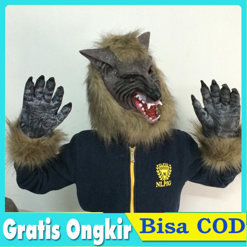 Jual Terbaru Topeng Horror Serigala Latex/ Latex Mask Wolf/ Topeng ...