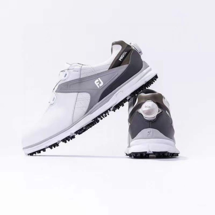 Jual Sepatu Golf pria Pro SL Golf shoes boa abu FJ | Shopee Indonesia
