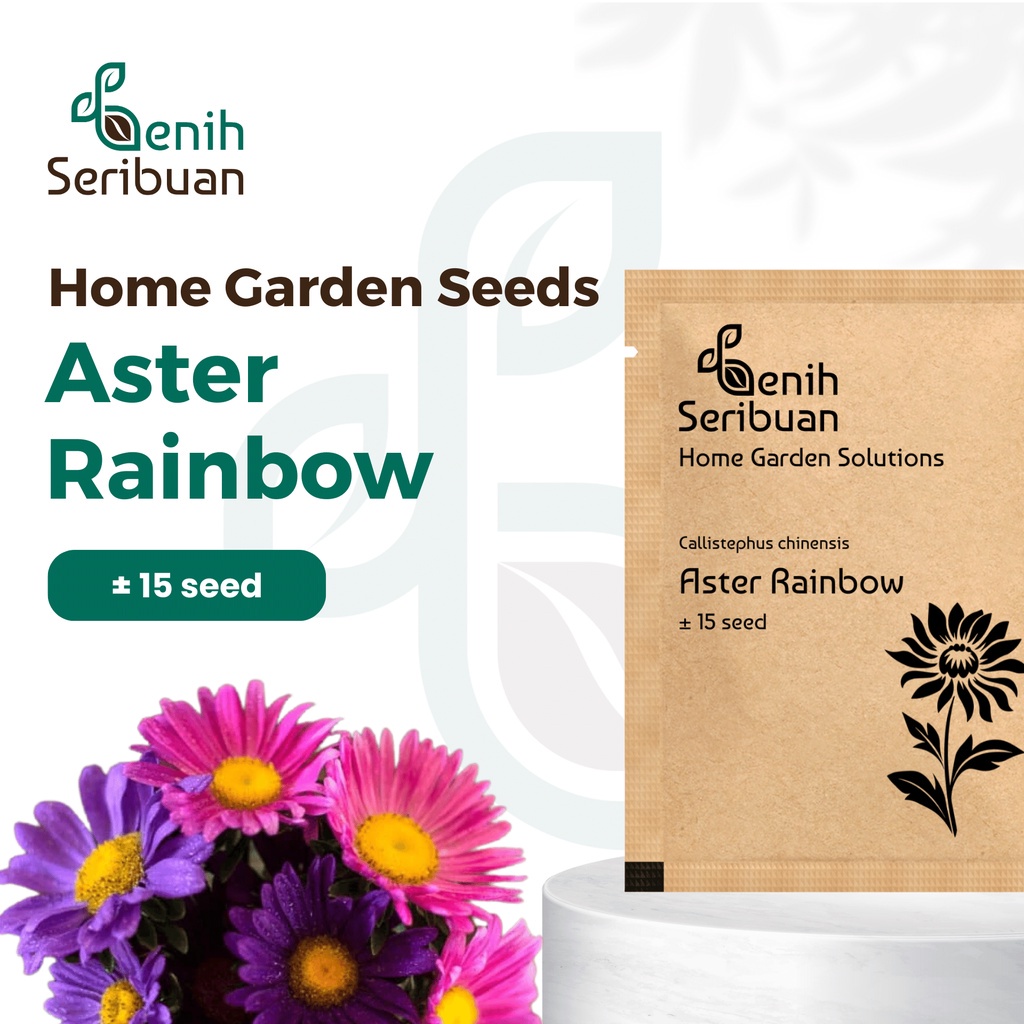 Jual Benih Seribuan - Benih Bunga Aster Rainbow Mixed Heirloom Unggul | Shopee Indonesia
