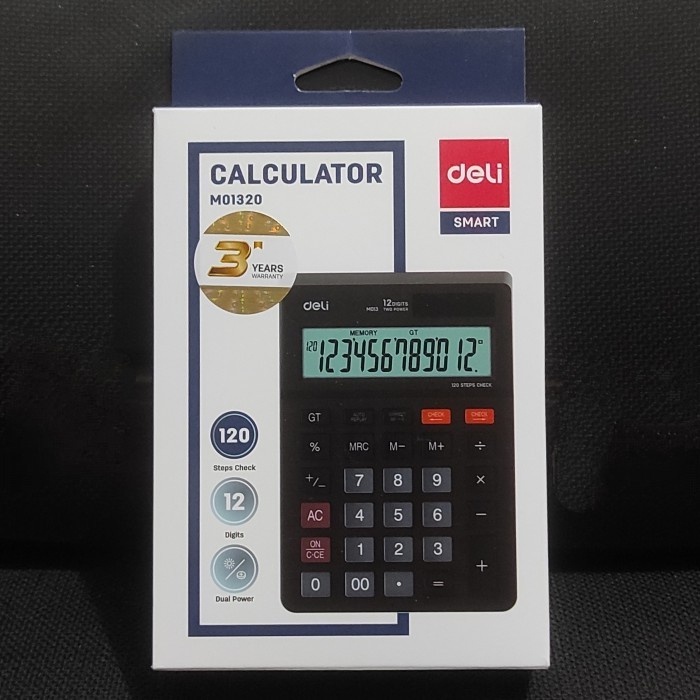 Jual Kalkulator Deli Sedang 12 Digit - M01320 | Shopee Indonesia