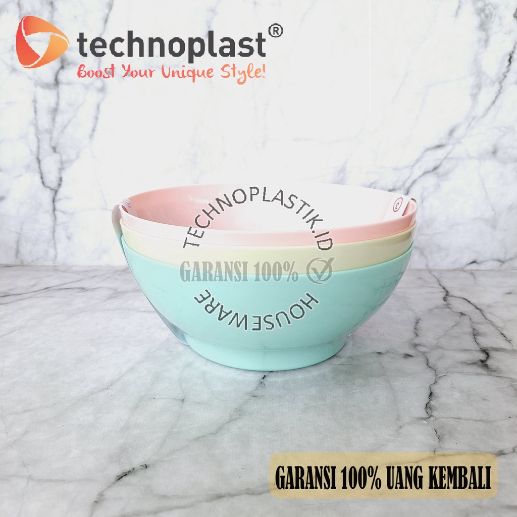 Jual TECHNOPLAST Dinner Bowl 9In Set Of 3Pcs Mangkok Dalam | Shopee ...