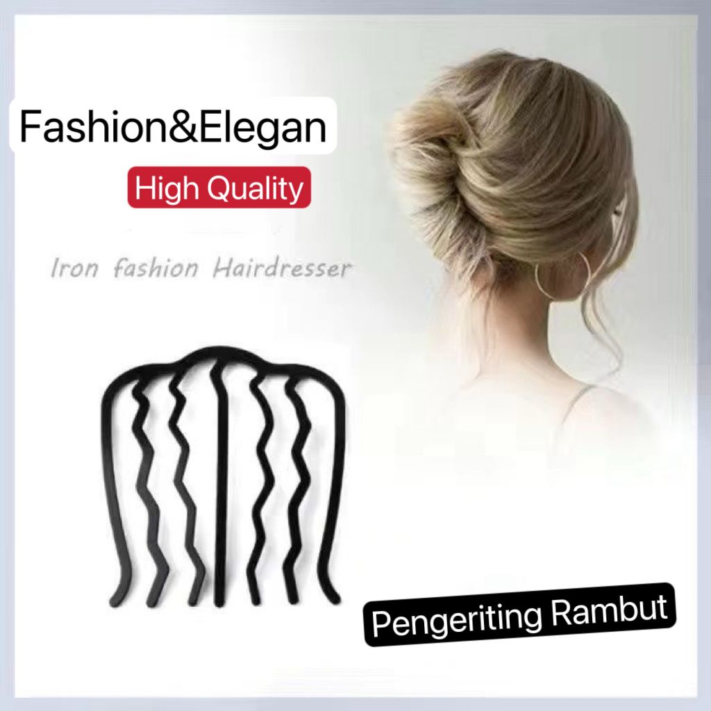 Jual Sirkam Pengeriting Rambut Sanggul Wanita Elegan Gampang Pakai High ...