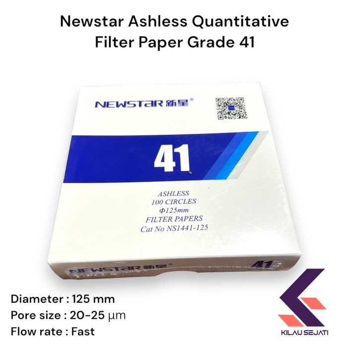 Jual Newstar Grade 41 Ashless Filter Paper Equivalent Whatman Grade 41 ...