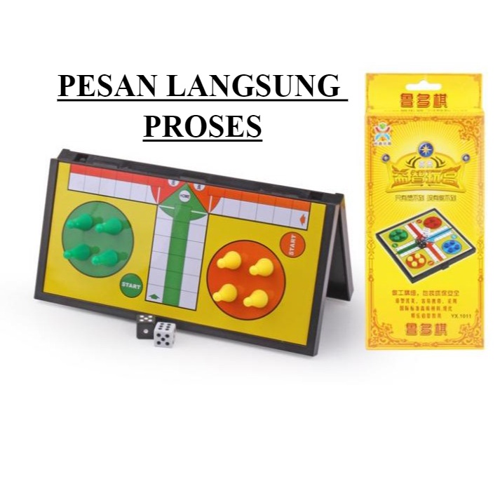 Jual Permainan Ludo Board Game Travel Pocket Saku Portable Magnetic COD ...