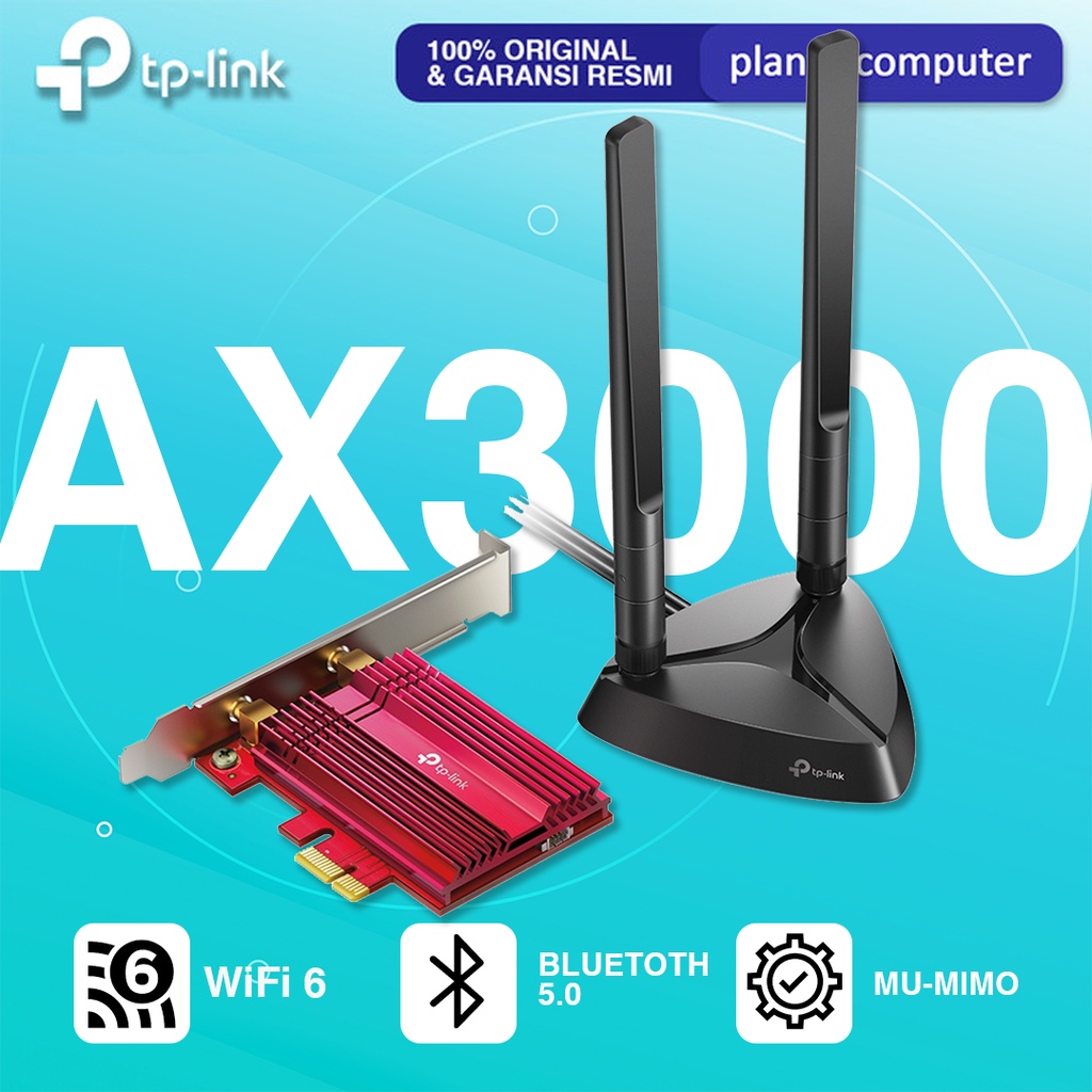 Jual Tp-Link Archer TX3000E AX3000 TpLink WiFi 6 Bluetooth 5.0 PCIe ...