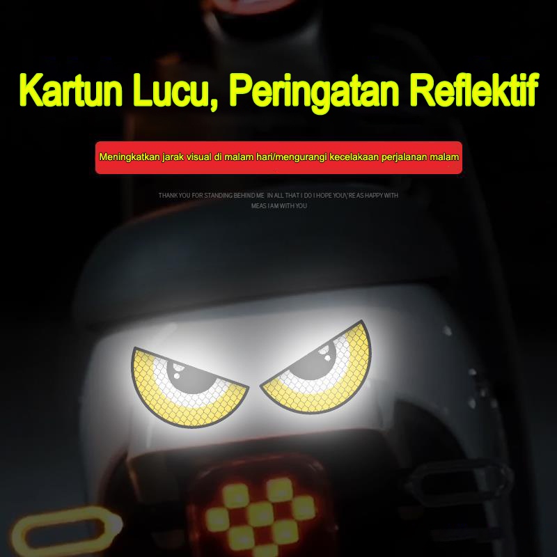 Jual Sticker Reflektor/Stiker Mata Besar/Stiker Pemantul Cahaya ...