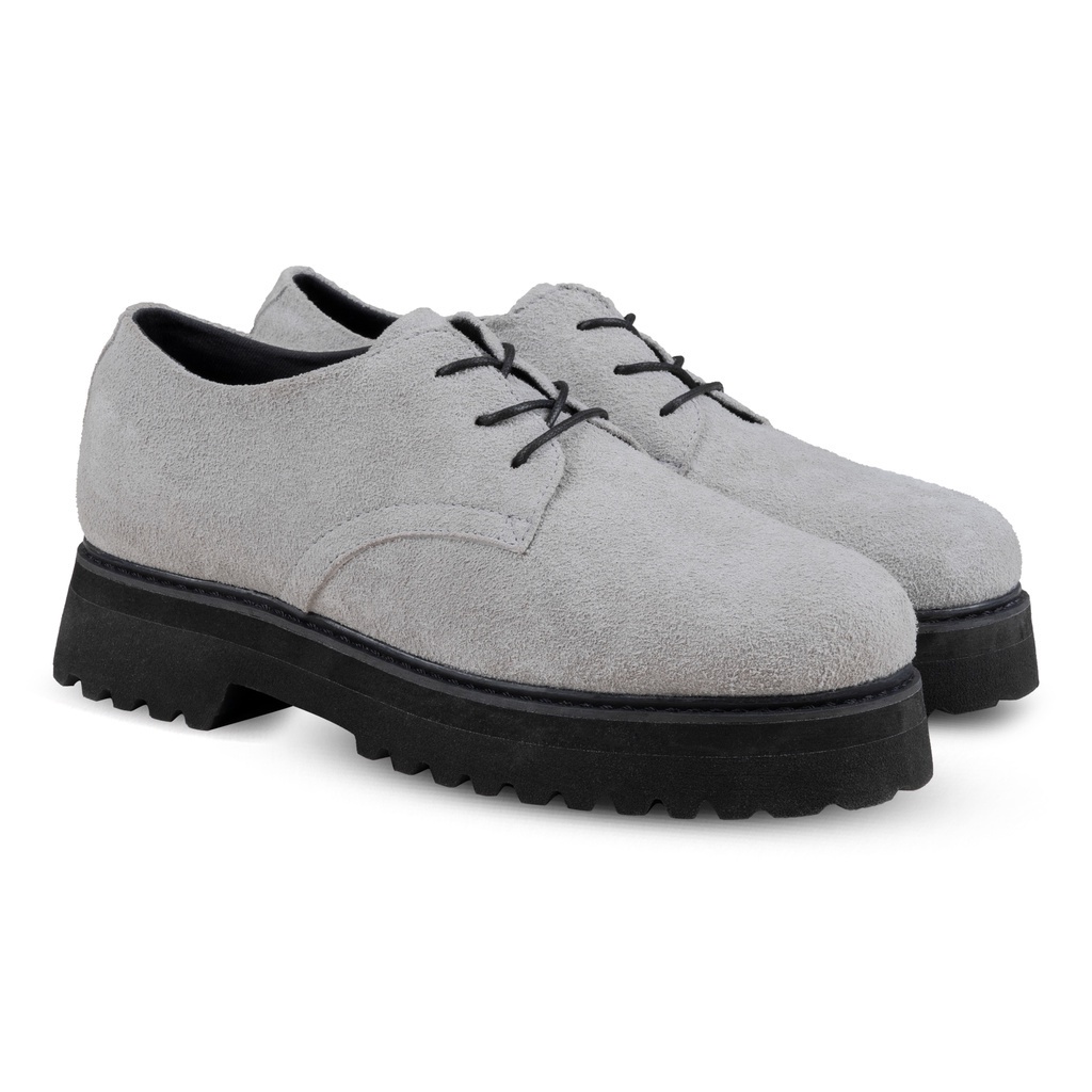 Jual Moss Derby Light Grey - Nappa Milano - Sepatu Unisex | Shopee ...