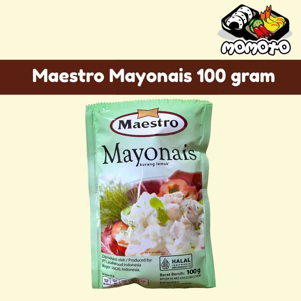 Jual Maestro Mayonais 100 gram Original Halal Mayo Mayones Mayonnaise ...