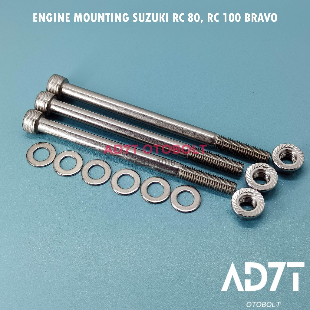 Jual Baut Pangkon Engine Mounting RC 80, RC 100 Bravo Stainless Steel 304 | Shopee Indonesia