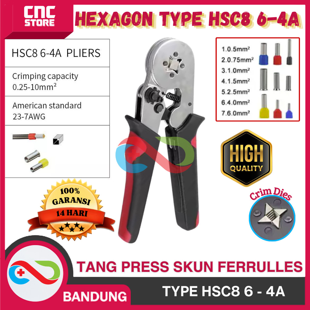 Jual TANG PRESS SKUN FERRULES HSC8 6-4 | Shopee Indonesia