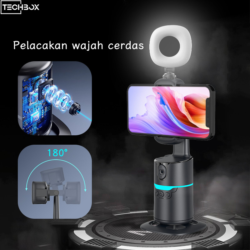 Jual Tech Q14 360°Rotation Auto Face Tracking Gimbal Stabilizer ...