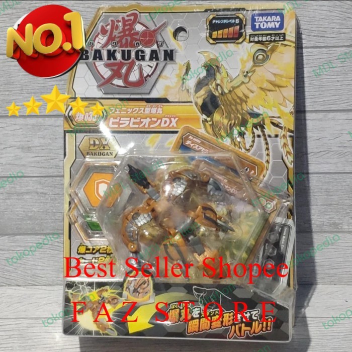 Jual Takara Tomy Bakugan Battle Planet Baku 035 Pyravian Gold DX Toy ...