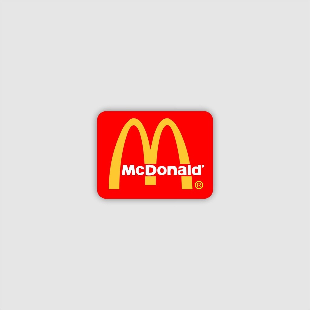 Jual Stiker Sticker Brand Logo Mcd Mac Donald Graftac dan Vinyl Skate ...