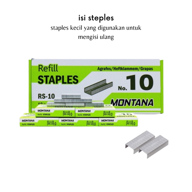 Jual ADZ -G107- ISI STAPLES - REFILL STAPLER MONTANA - ISI STAPLER 1PCS ...