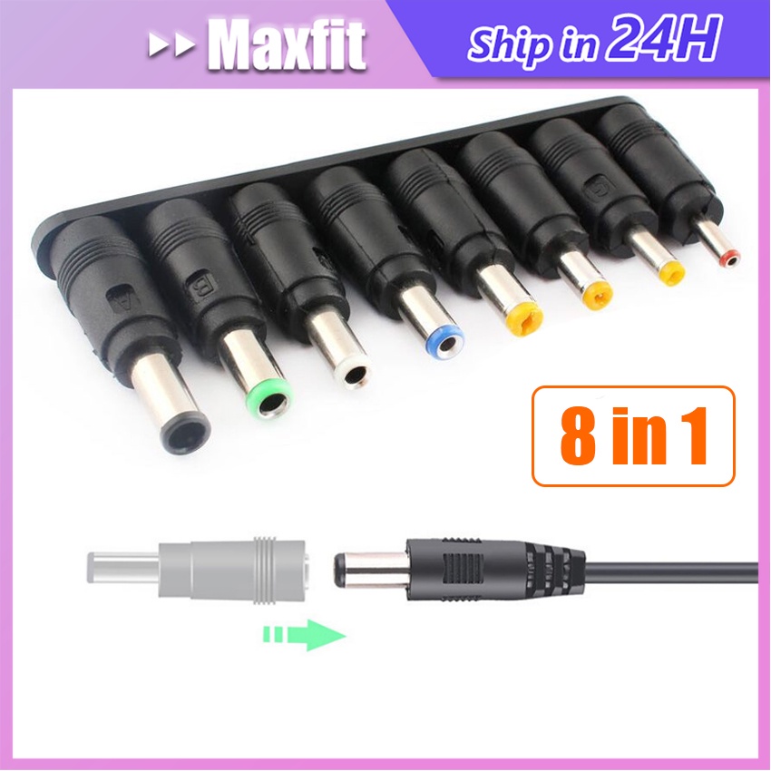 Jual 8in1 CONVERTER SAMBUNGAN ADAPTOR ADAPTER JACK DC Male UKURAN 5.5MM ...