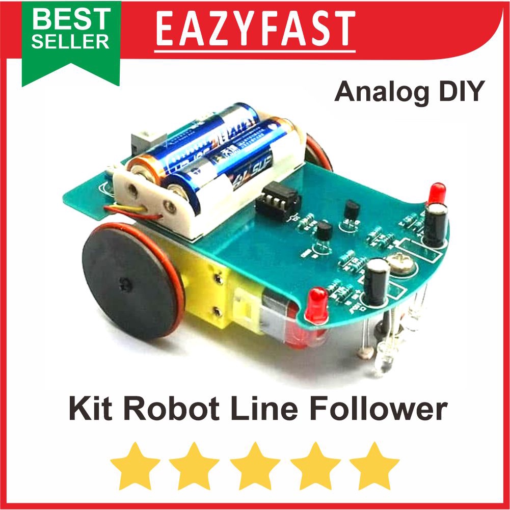 Jual DIY RAKIT CAR TRACKING TRACING LINE / ROBOT MOBIL LINE FOLLOWER ...