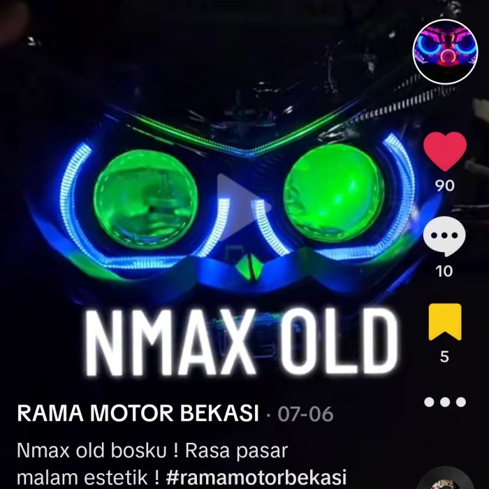 Jual HEADLAMP NMAX OLD ISI BILED AES TURBO SE | Shopee Indonesia