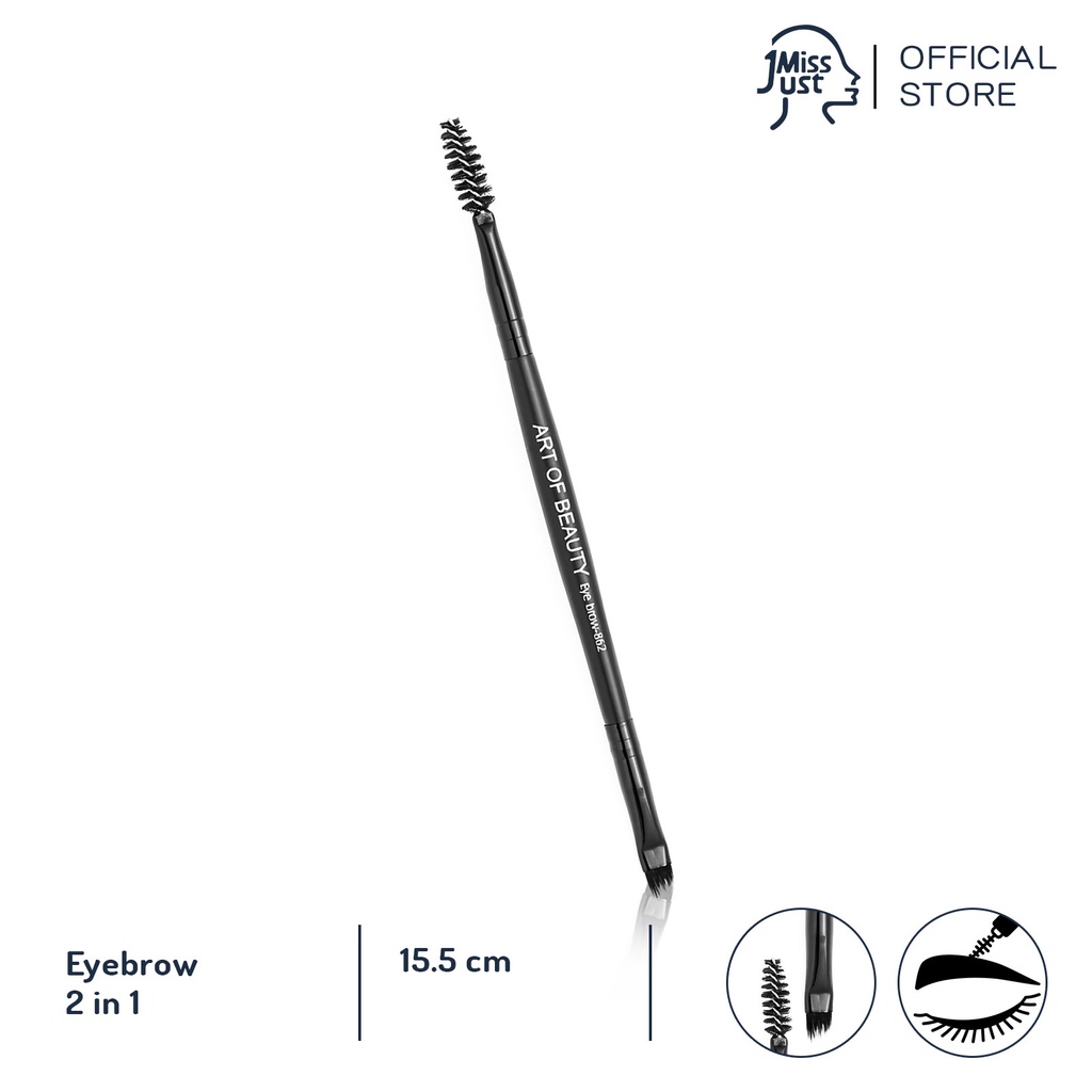 Jual Just Miss Kuas Alis Mata 2 In 1 Eyebrow Duo Brush Make Up ...