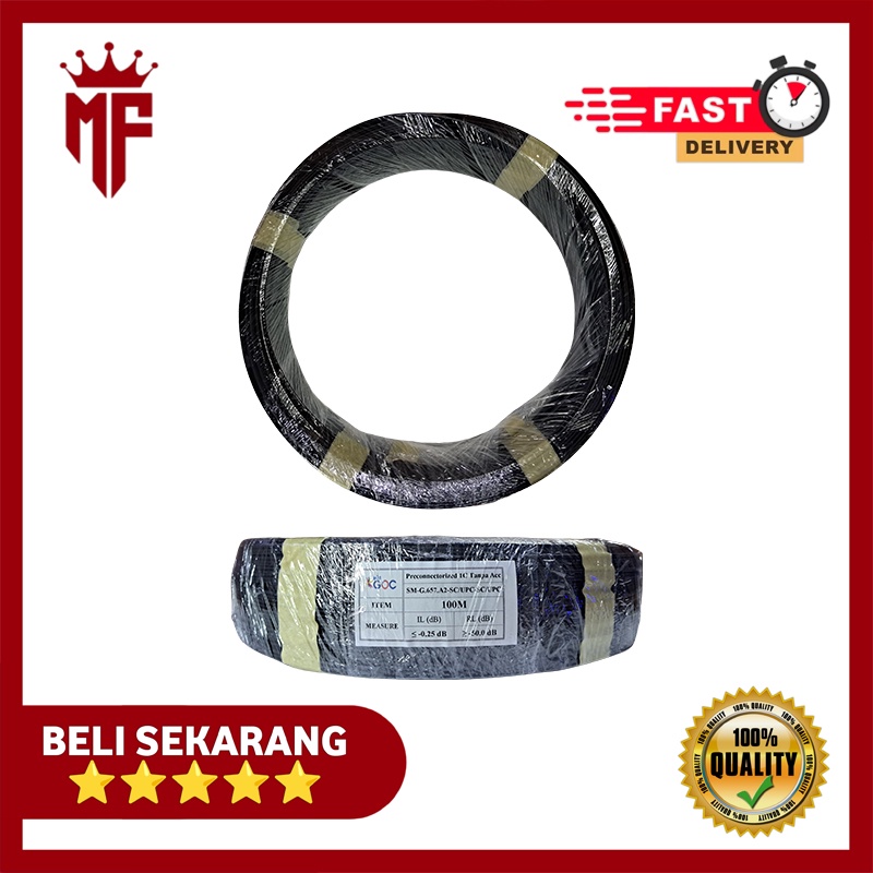 Jual Kabel Precon 1 Core 1 Seling SC/UPC 100m GOC TELEKOM | Shopee ...