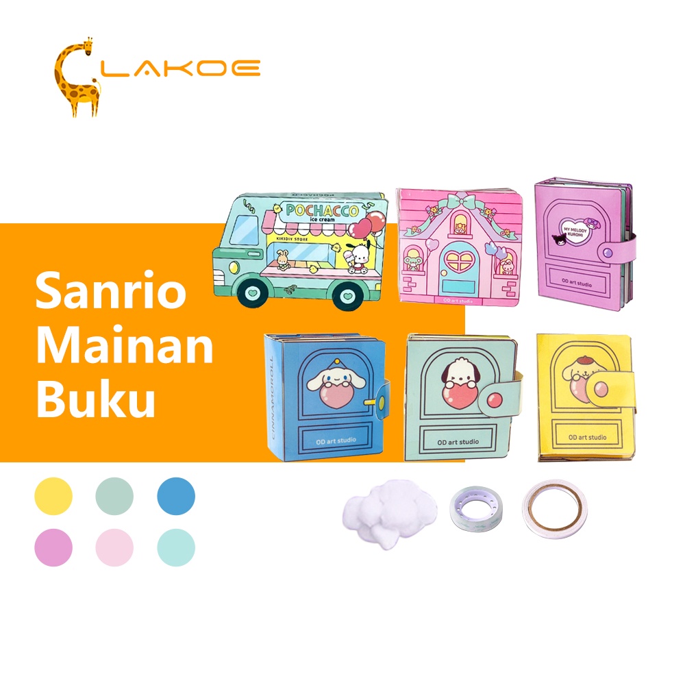 Jual LAKOEOFFICIALMALL Buku Quite Book Melody Kuromi Sanrio DIY Mainan ...
